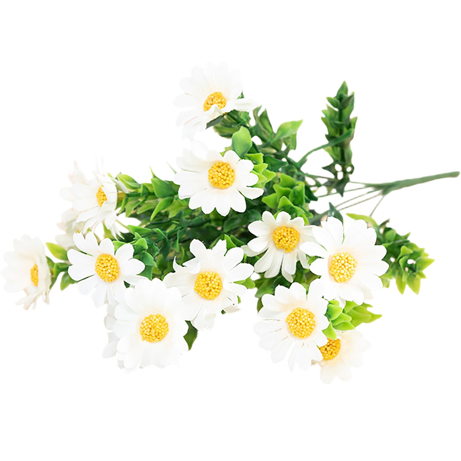 Cosmug 6 Bundles Artificial Daisies Flowers Cemetery Memorial Bouquet ...