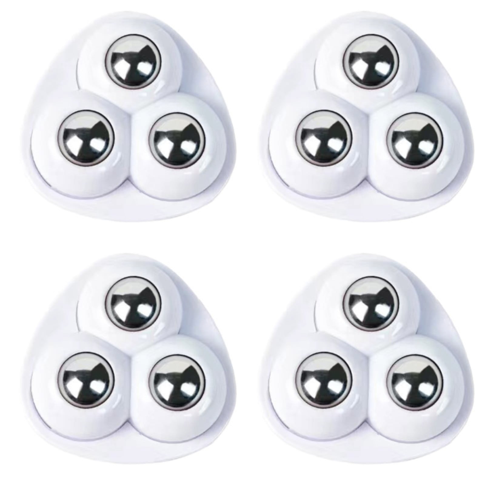 Cosmug Adhesive Mini Caster Wheels 4 Pack 360 Degree Rotation Small ...