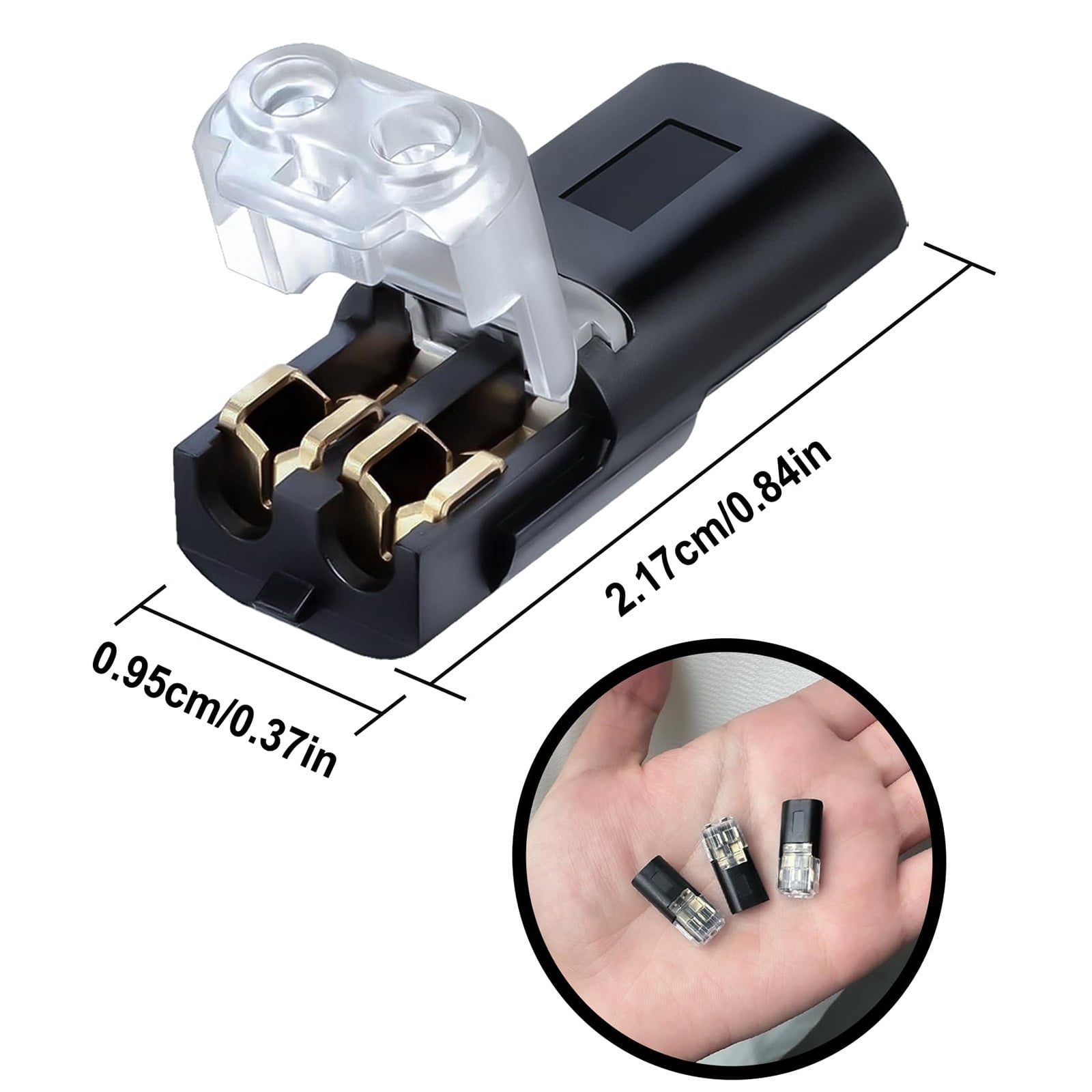 Cosmug Double Wire Connector 2 Pin for Led Strip Lights - Solderless ...