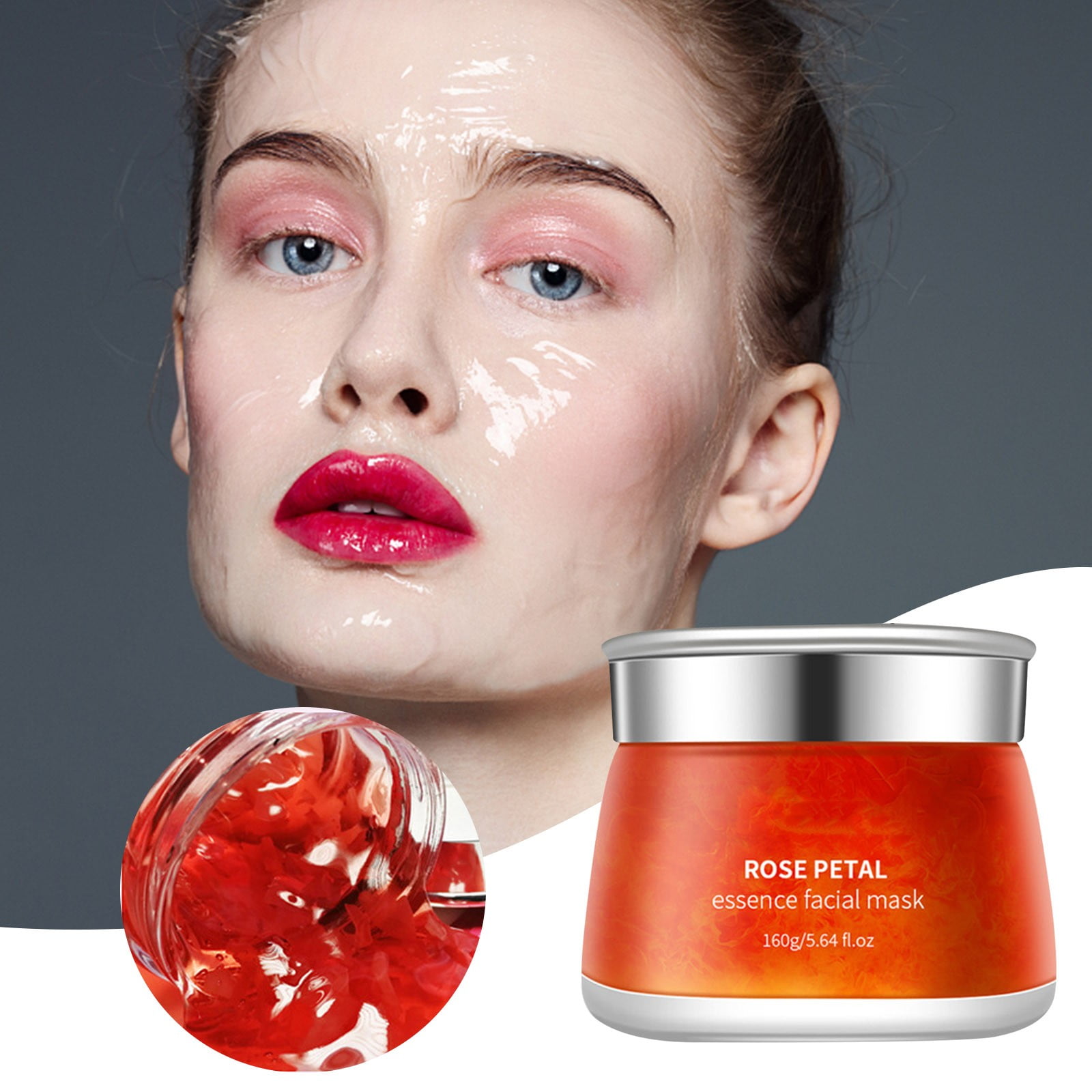 Cosmug Red Facial Mask 160G Type Sleeping Leave in Rose Petal Oil ...