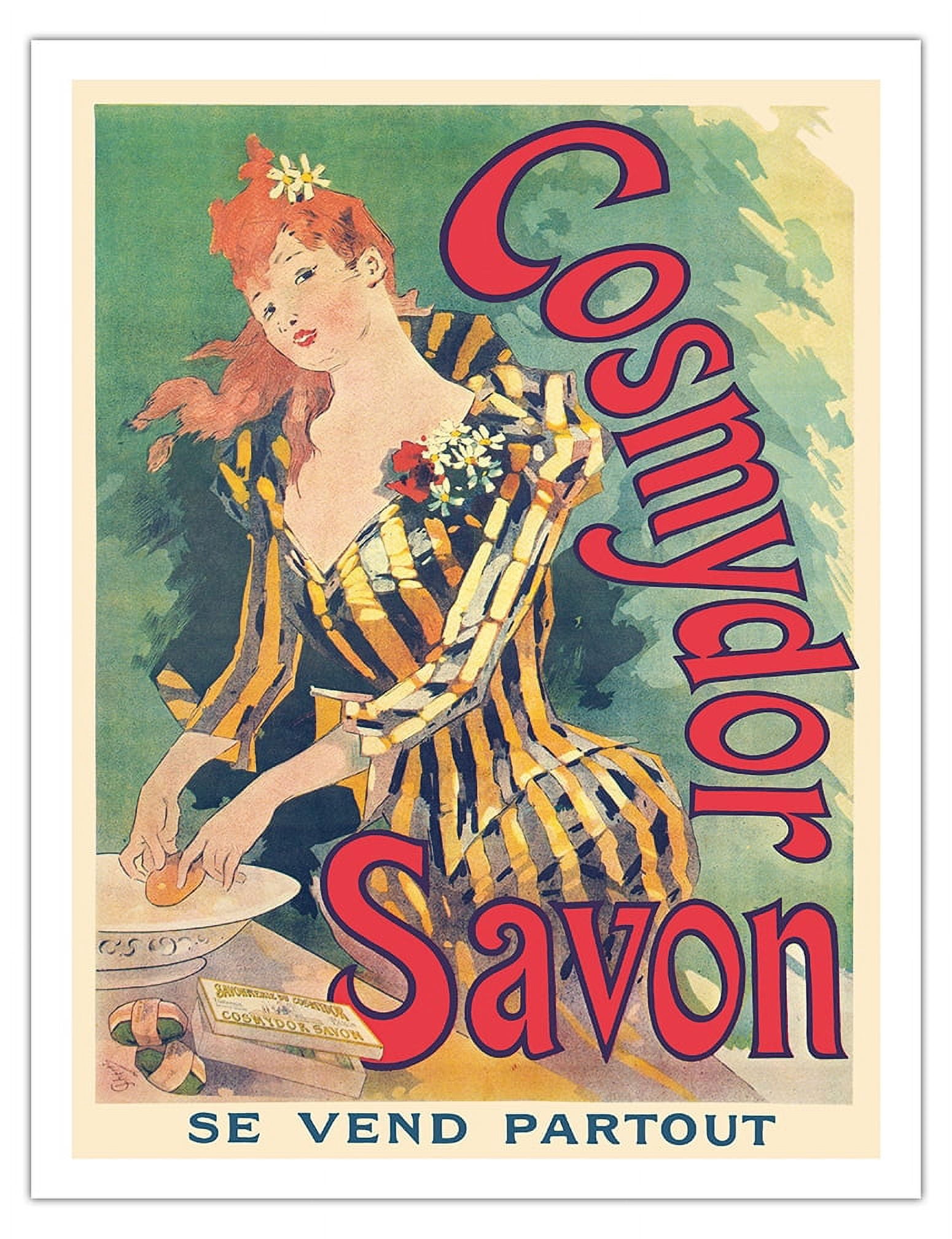 Cosmydor Savon - French Luxury Soap Brand - Vintage France Advertising ...
