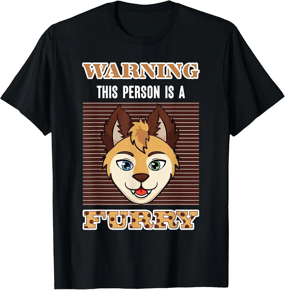 Cosplay Costume Anime Characters Cosplayer Warning Furry Art Unisex T ...