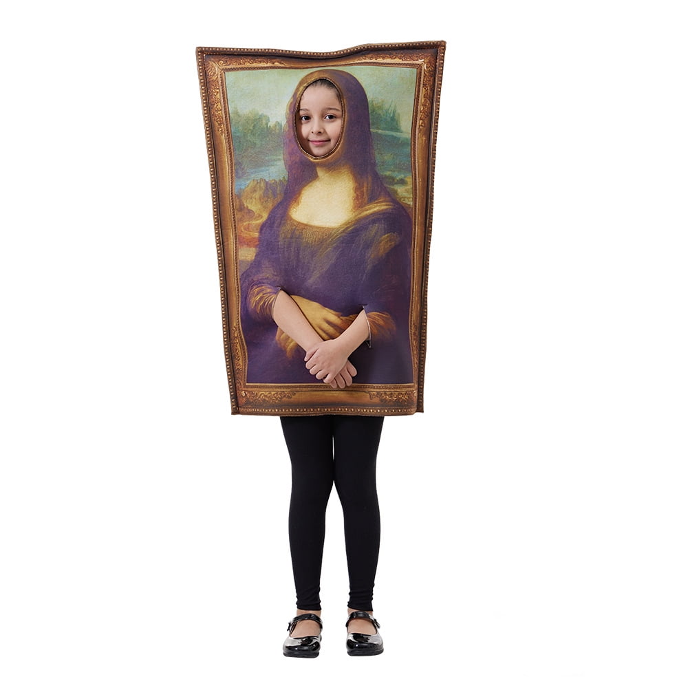 Cosplay Funny Mona Lisa Mural Costume Props for Kids Famous Paintings ...
