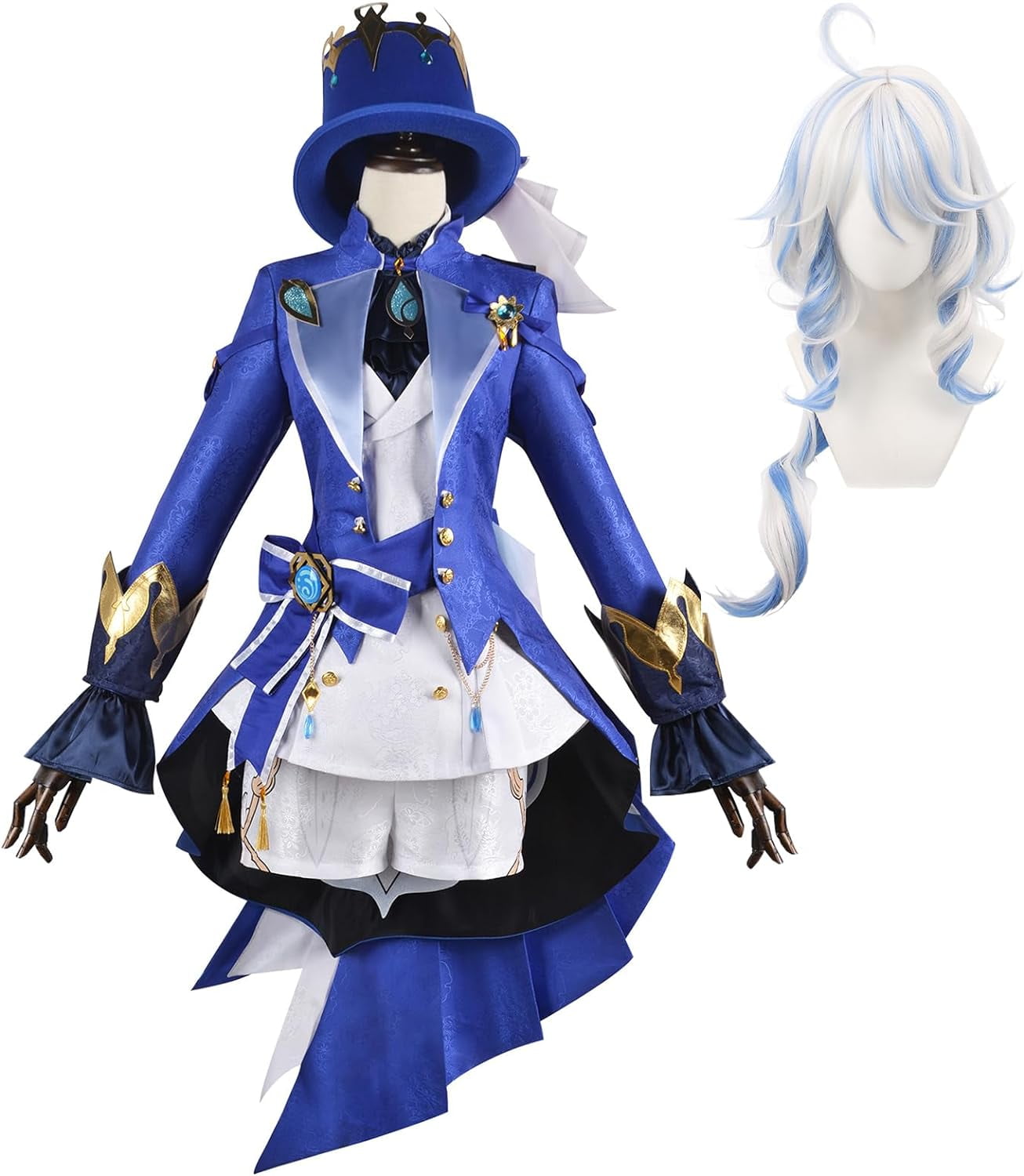 Cosplay Life Genshin Impact Focalors Complete Anime RPG Costume Set ...