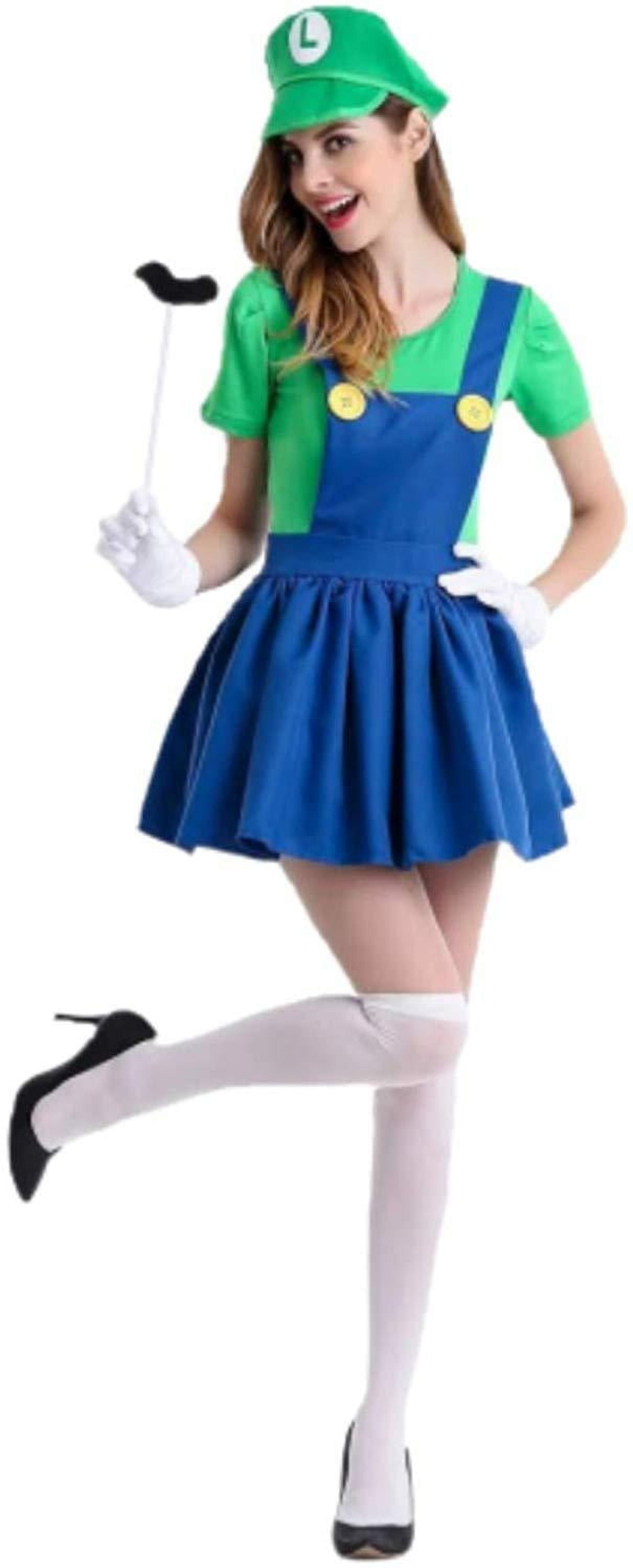 Cosplay Life Super Mario Bros Luigi Skirt - Adult Women's Halloween ...