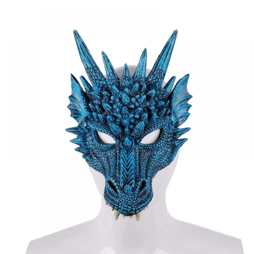 Cosplay Mask Dragon's Head Mask Half Face Mask for Festival Party ...