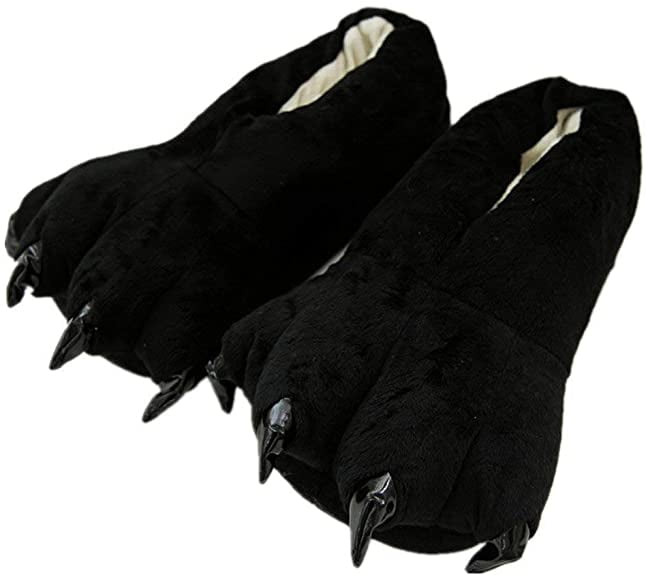 Cosplay Monster Paw Plush Slippers Monster Feet Claw Slippers Home ...
