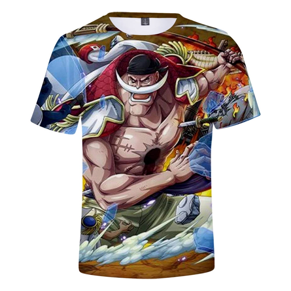 Cosplay One Piece Tshirt Short Sleeve 3D Print Realistic Anime Design ...