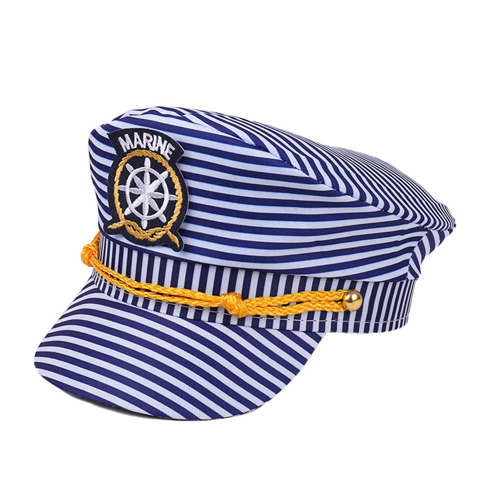 Cosplay Stripe Sailing Hat for Beach Holidays and Daily Casual Outfits ...