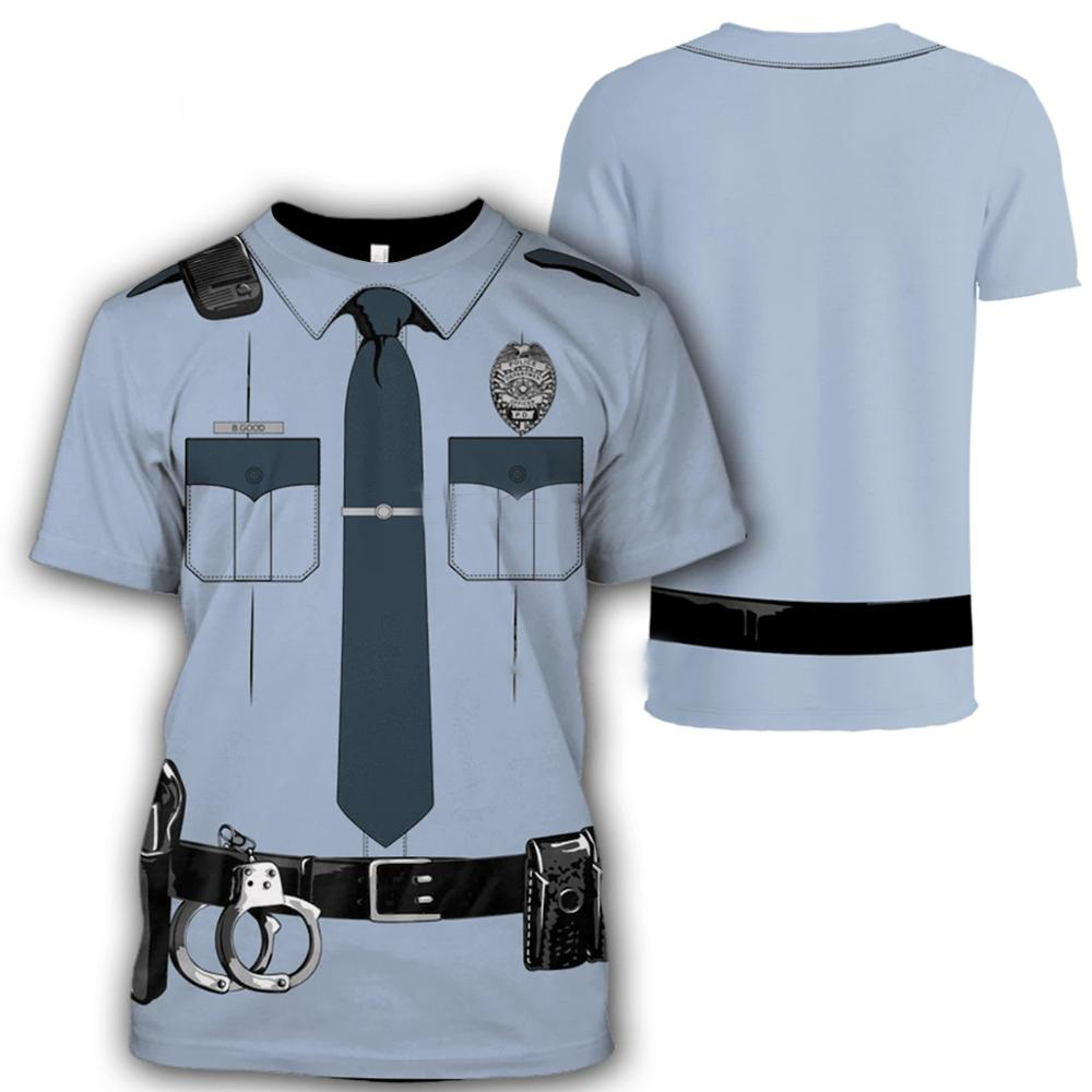 Cosplay Summer Fashion Mens Navy Captain T shirt 3D All Over Printed ...