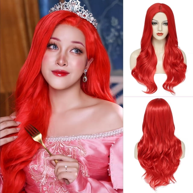Cosplay Wig Long Gradient Braid Anime Wig with Bangs Ponytail Synthetic ...