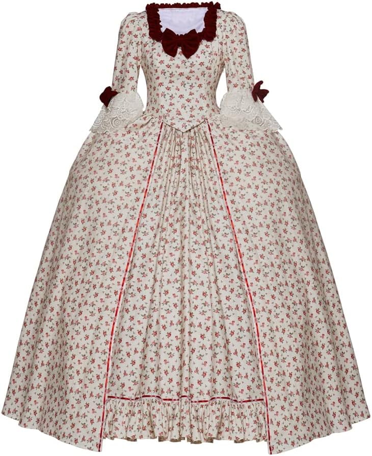 CosplayDiy Women's Rococo Ball Gown Gothic Victorian Dress Costume Red ...