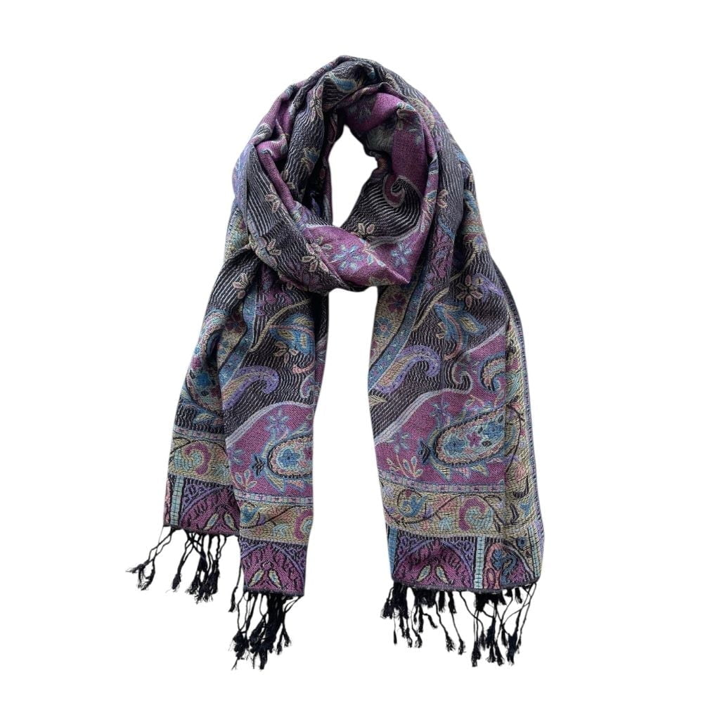 CosplaySpa Exquisite Paisley Pashmina Shawl - Luxurious Silk Scarf for ...