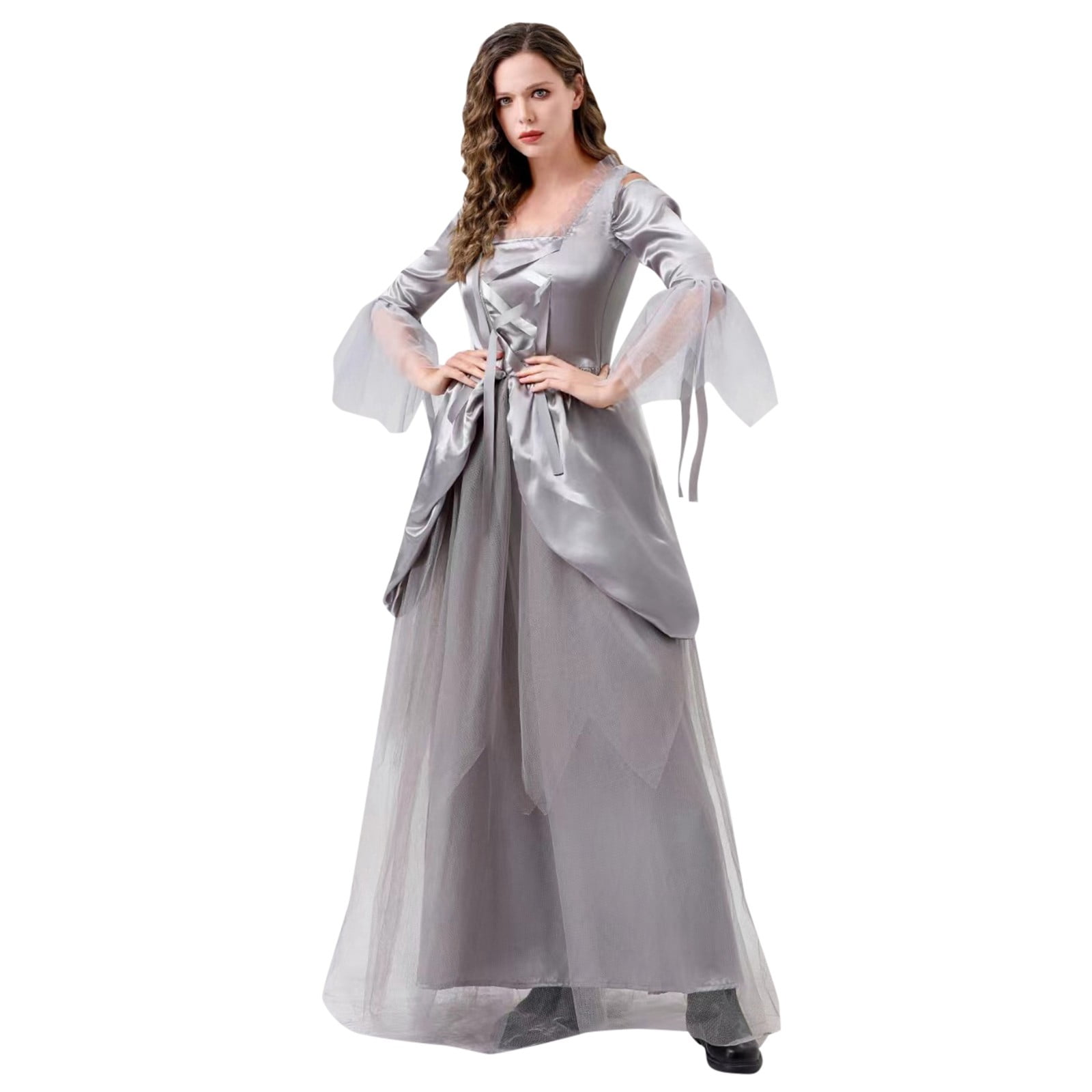Cosplays2024 Ghostly Bride Dress Women's Wedding Gown For Masquerade ...