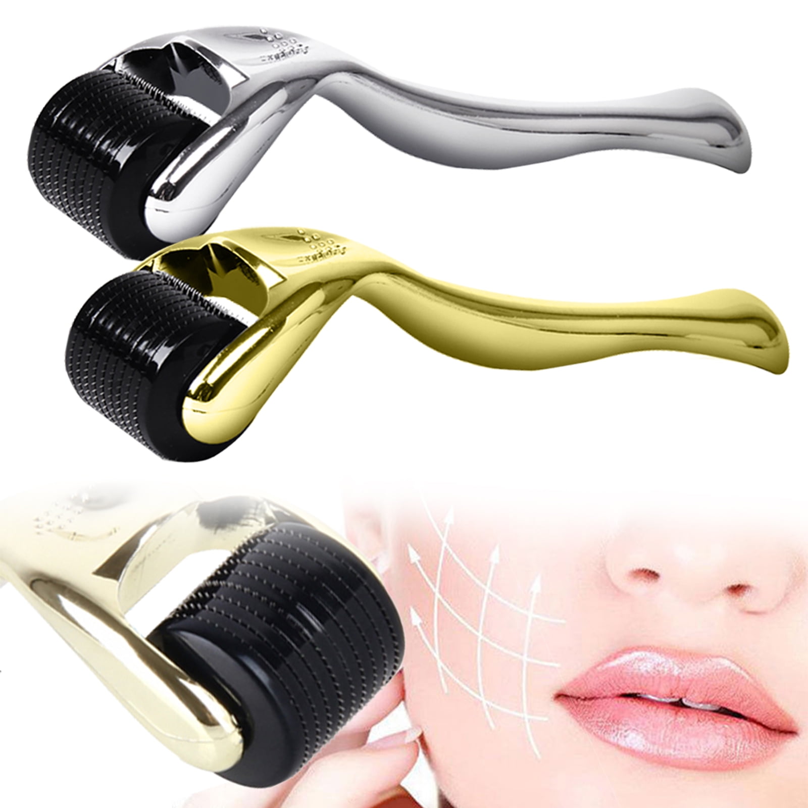 Cosprof 540 Needles Derma Roller, 0.5mm Micro Needle Titanium Roller ...