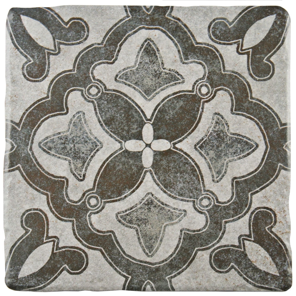 Costa Cendra Decor Clover Encaustic 7-3/4 in. x 7-3/4 in. Ceramic Floor ...