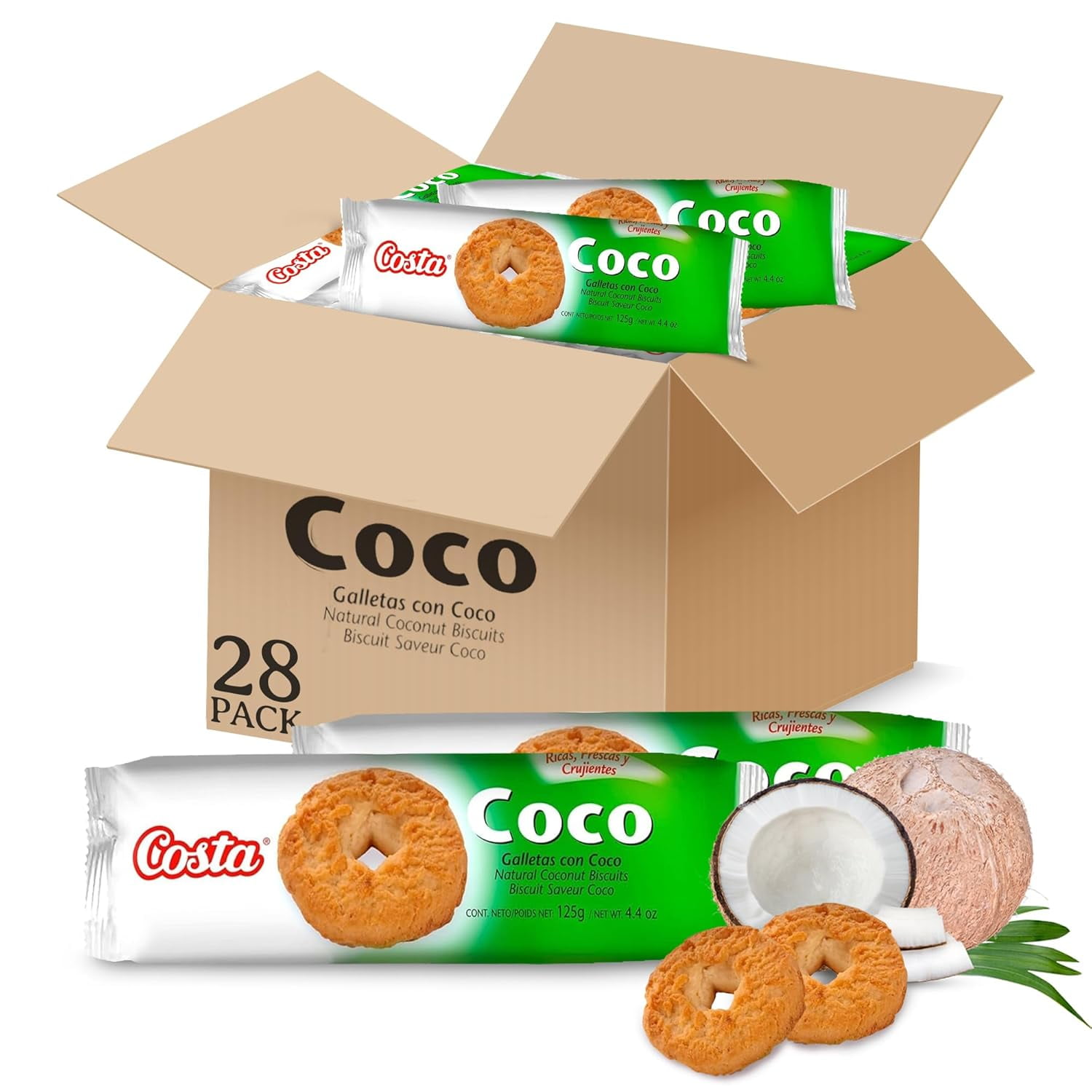 Costa Coconut Cookies - Biscuit Cookies with Tropical Coconut Flavor ...