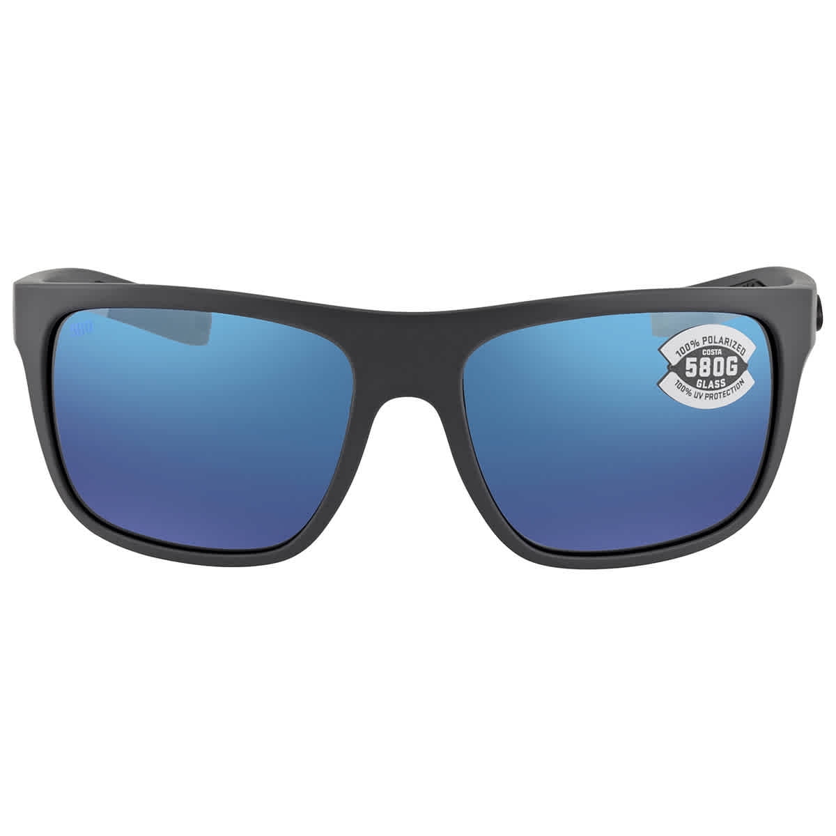 Costa Del Mar Broadbill Matte Gray Blue Mirror 580 Glass Polarized Lens ...