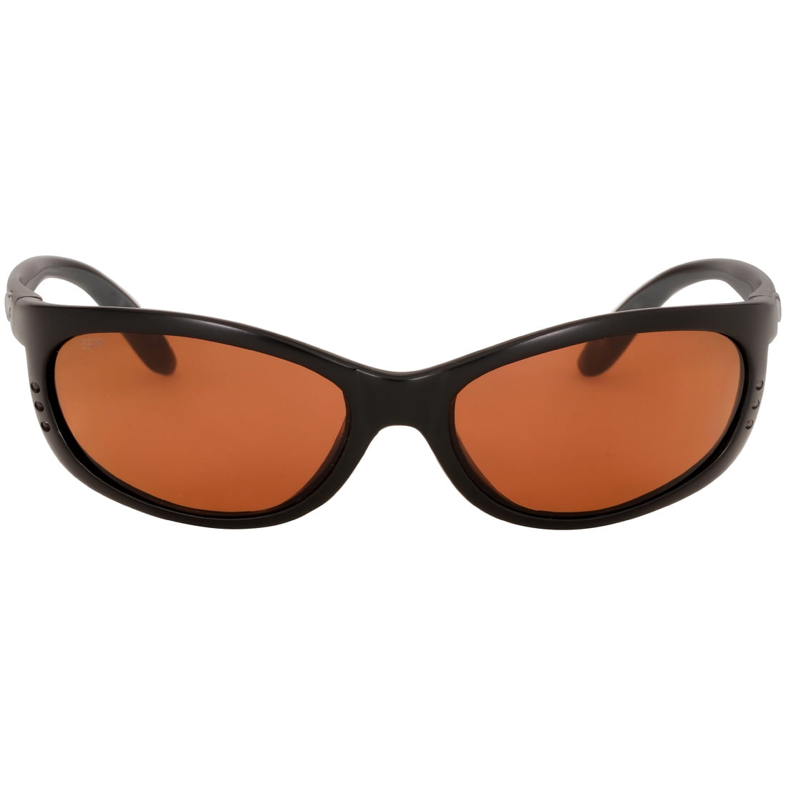 Costa Fathom Matte Black Plastic Frame Copper Lens Men's Sunglasses ...