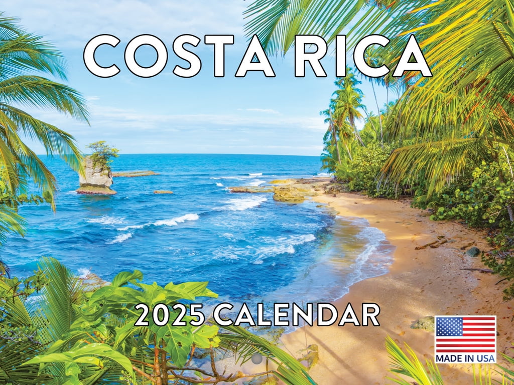 Costa Rica Calendar 2025 Monthly Wall Calender | American Made In The ...