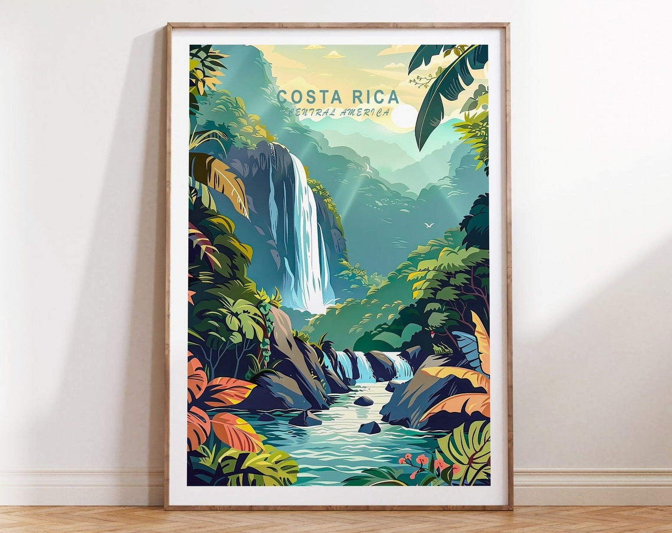 Costa Rica Central America Travel Print, Central America Poster, Costa ...