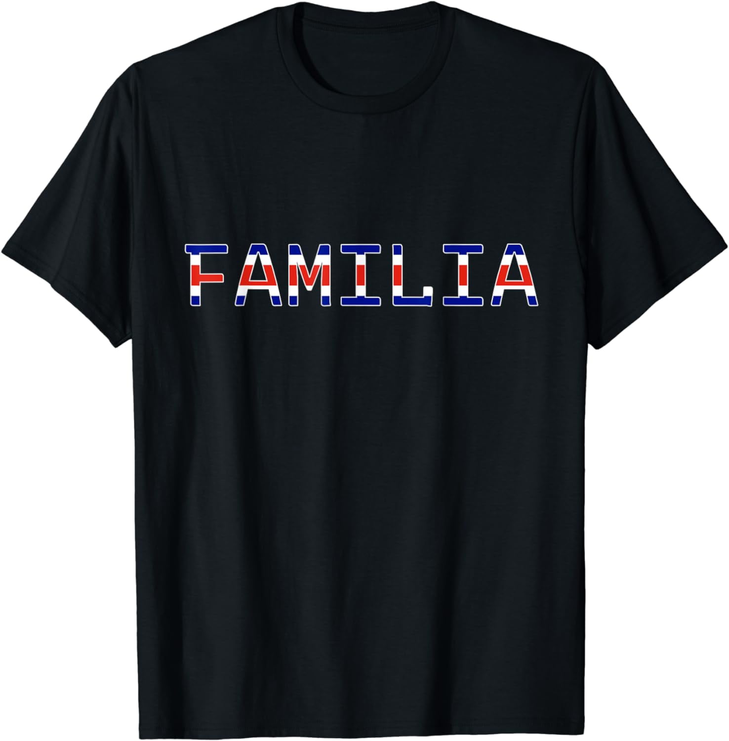 Costa Rica Familia Ancestry Word Art - Costa Rican Flag T-Shirt ...