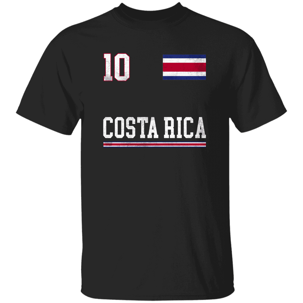 Costa Rica Flag Emblem Costa Rican Pride Proud Men Women Soccer Fan T ...