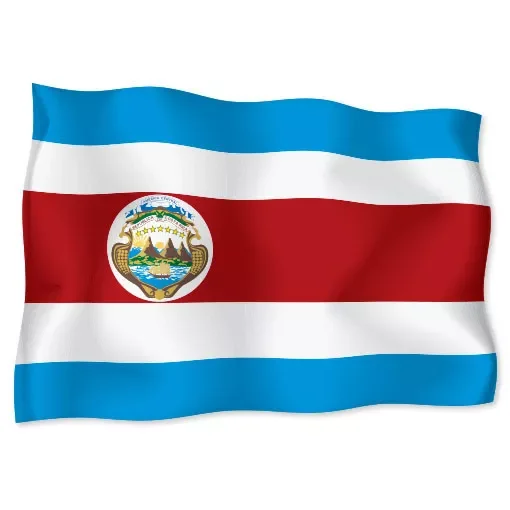Costa Rica Flag Sticker Decal Phone Decal Water Bottle Stickers Car ...
