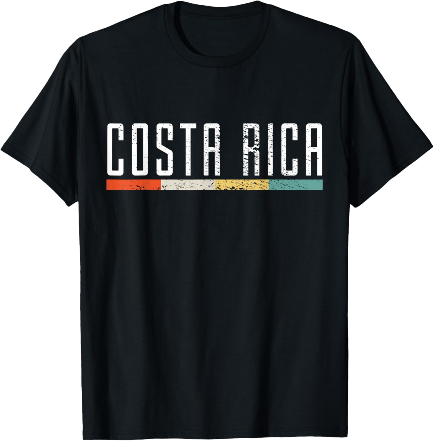 Costa Rica T-ShirtMen's and women's gift, black and white T-shirt, size ...