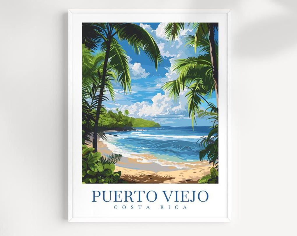 Costa Rica Travel Print Wall Art Costa Rica Wall Hanging Home Décor ...