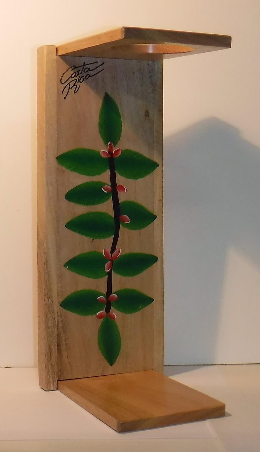 Costa Rican Handmade Portable Foldable Wooden Stand Coffee Maker with ...