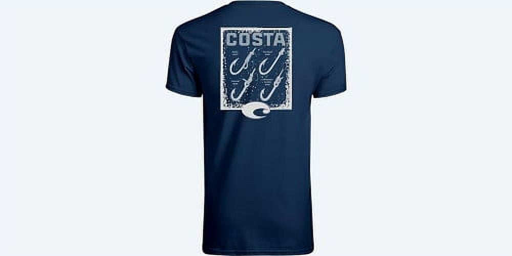 COSTA Tech How To Hooks Sleeve Navy, Medium Short Sleeve Shirt ...