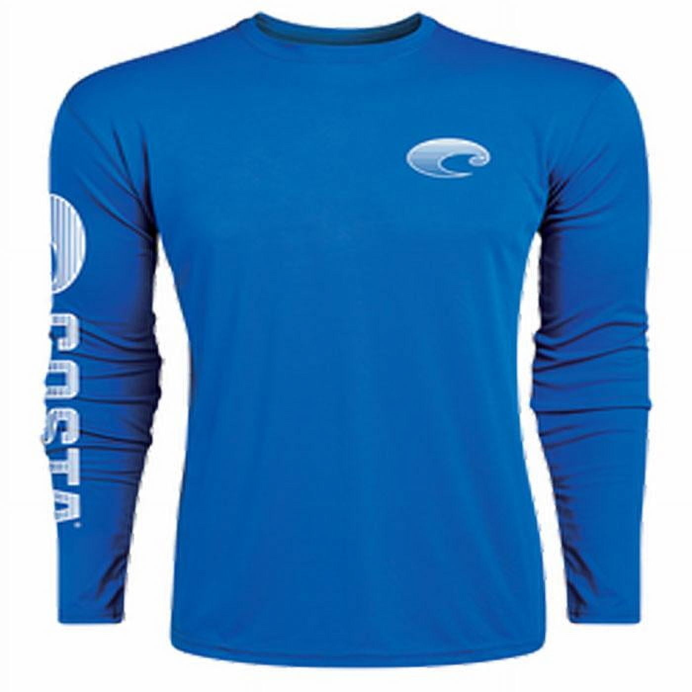 Costa Technical Crew Sleeve Tees Royal, Small Long Sleeve Shirt ...