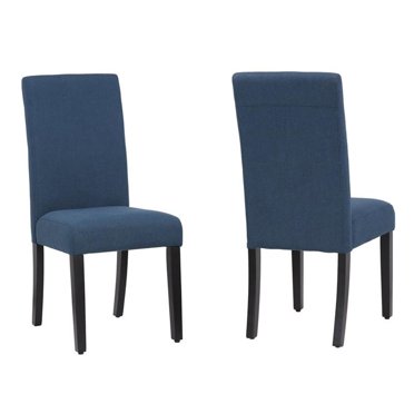 HomePop Classic Parsons Dining Chair - Blue Geometric (Set of 2 ...