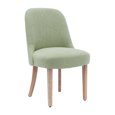 WestinTrends Mid-Century Modern Upholstered Boucle Dining Chair, Cream ...
