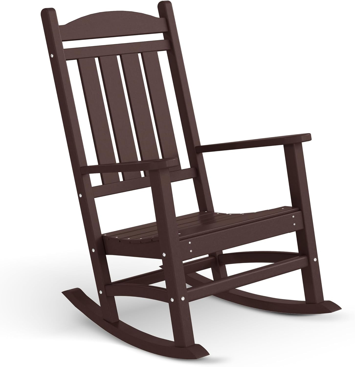 Costaelm Oversized Outdoor Rocking Chair, High Back Porch Rocker Chair ...