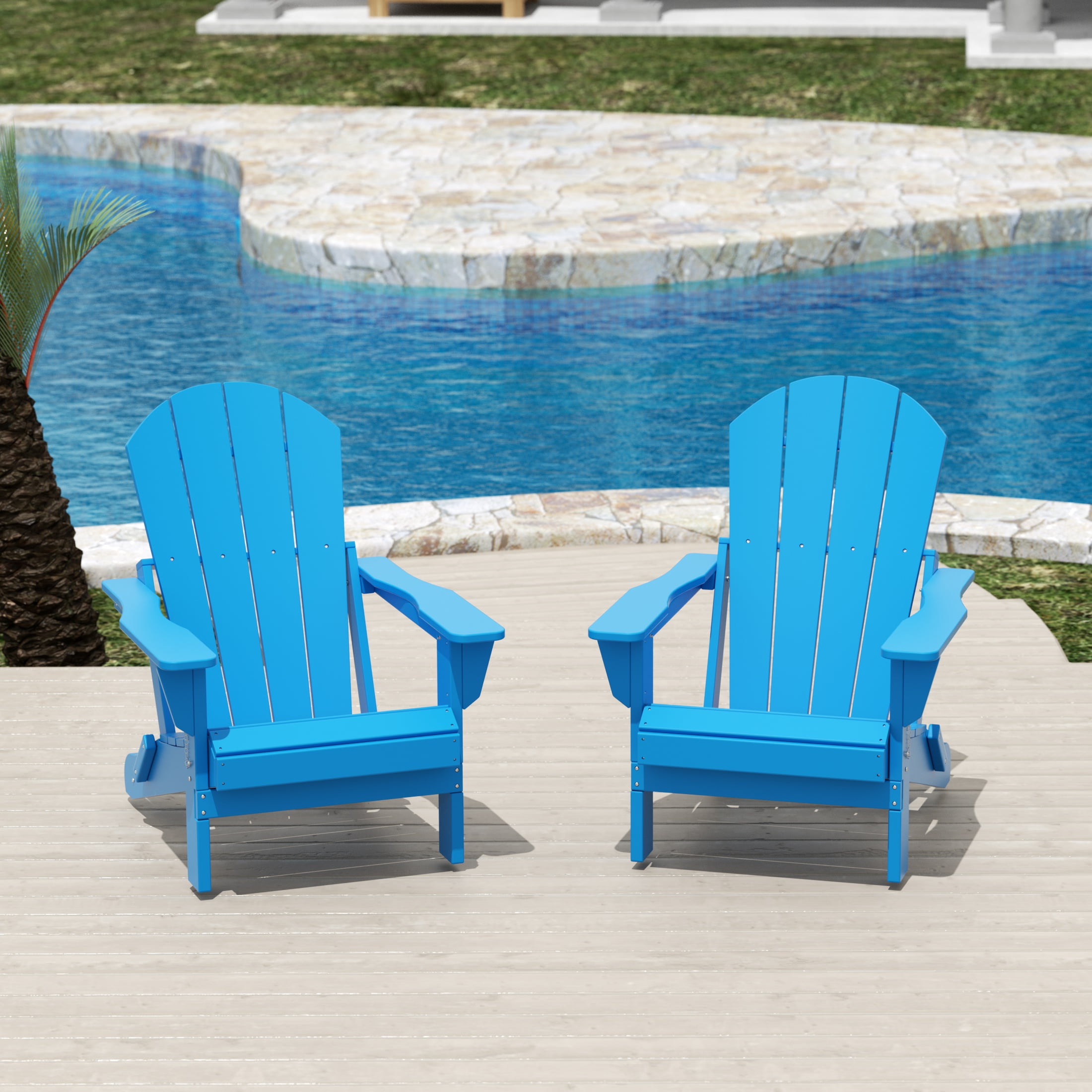 Costaelm Classic Adirondack Chair, Foldable, Weather Resistant, Outdoor ...