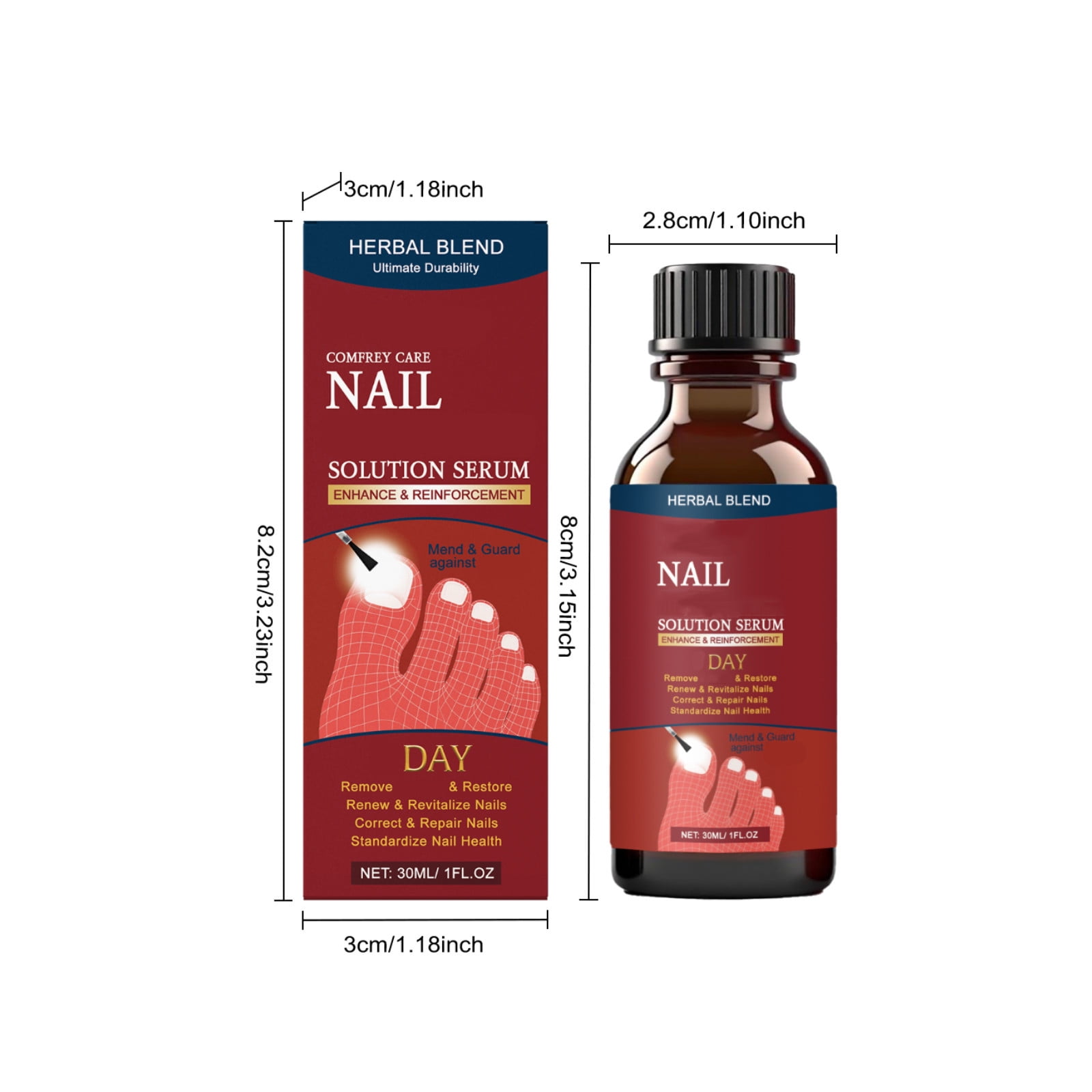 Costeam 1.01 Fl Oz Nail Care and Strengthening Serum，Nourishing Essence ...