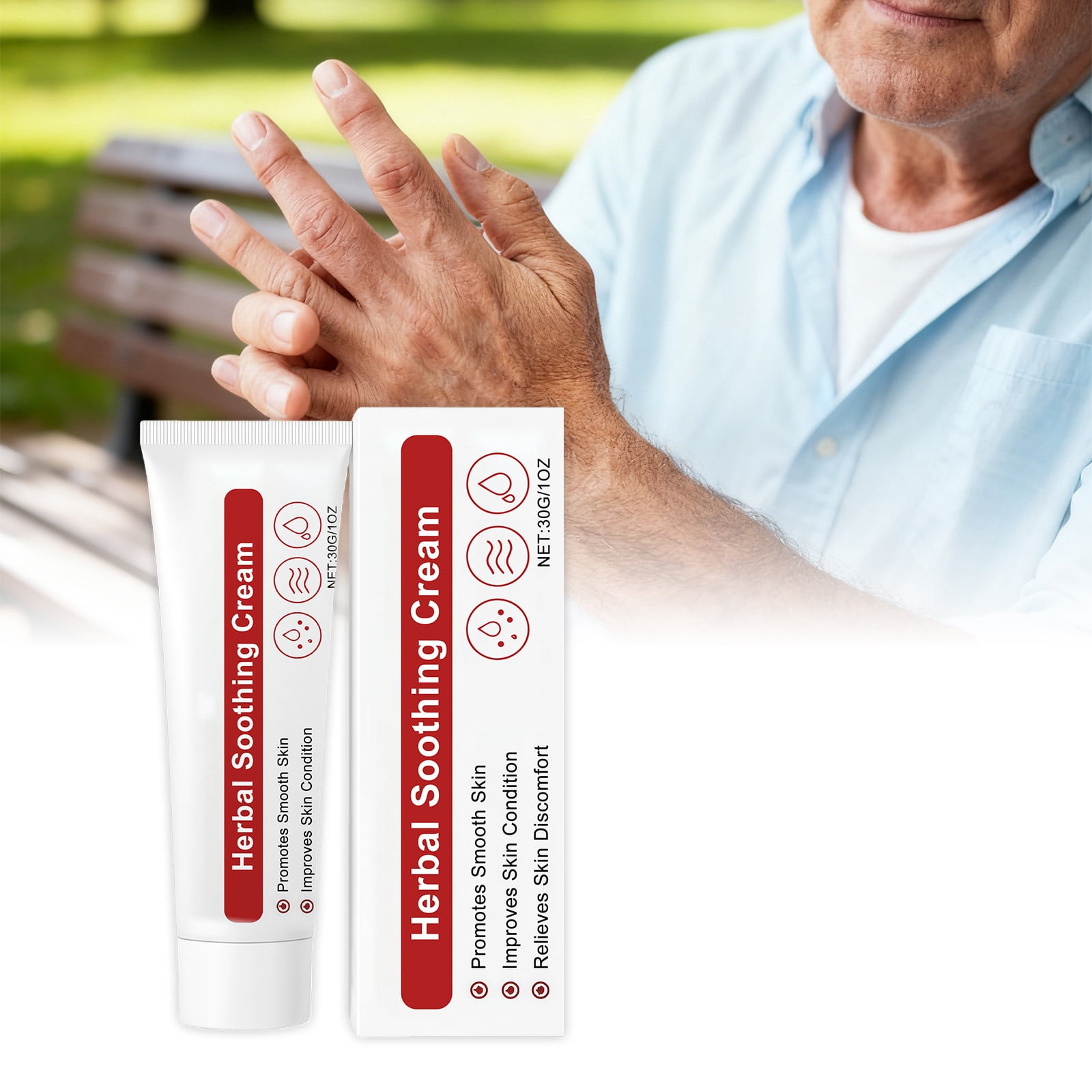 Costeam 1 Oz Herbal Extract Soothing Cream Calming Nourishing for ...