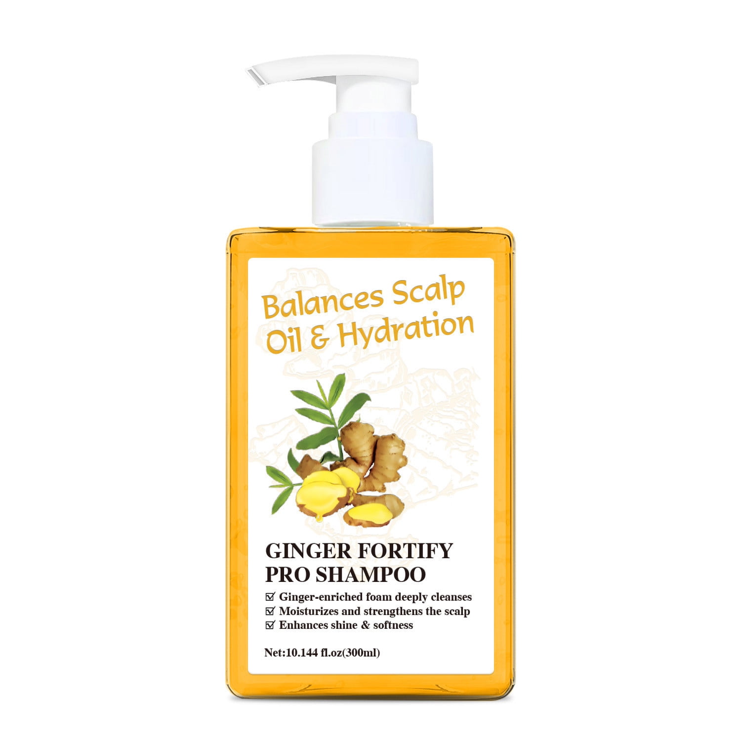 Costeam 10.14 Fl Oz Ginger Extract Hair Strengthening Shampoo，Oil ...