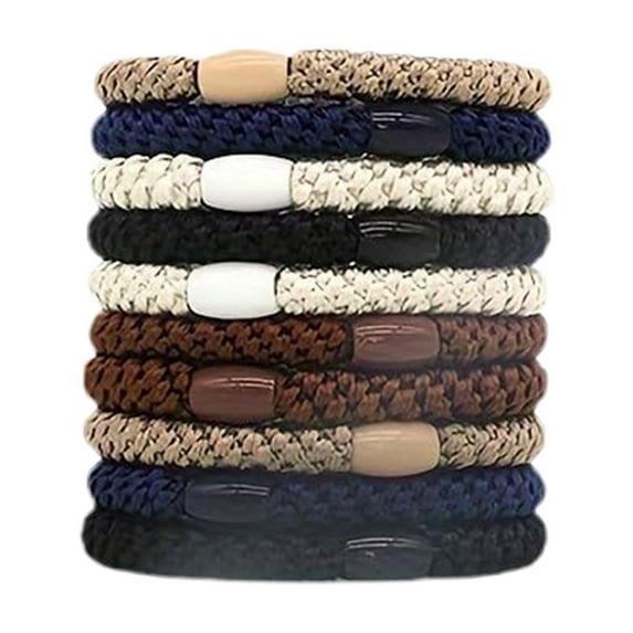 Costeam 10 Piece Hair Band Set Soft Elastic for Gentle Hair Hold ...