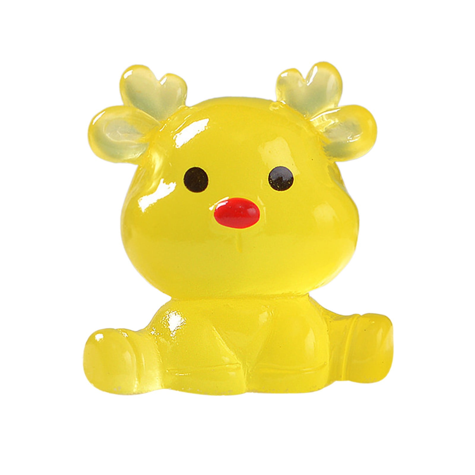 Costeam 12pcs Mini Resin Animals Types Bulk to Hide Luminous Mini Animals Glow in The Dark for ...