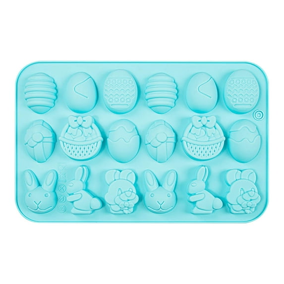Costeam 18 Cavity Bunny Silicone Mold，Baking Tool for Cake Chocolate ...