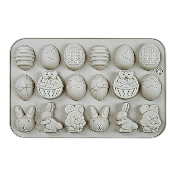 Costeam 18 Cavity Bunny Silicone Mold，Baking Tool for Cake Chocolate ...