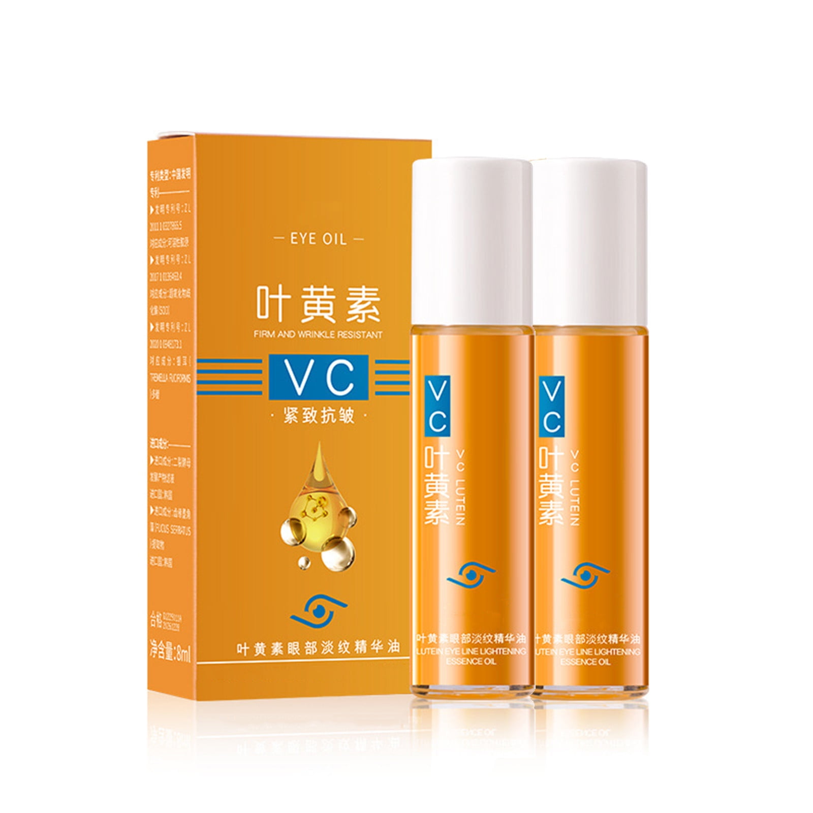 Costeam 2 Packs 0.27 Fl Oz Each Ruy Lutein Eye Roller Ball Oil，Dual Kit ...