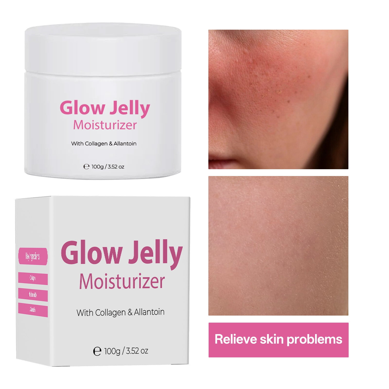 Costeam 3.38 Fl Oz Unlabeled Collagen Jelly Moisturizing Cream ...