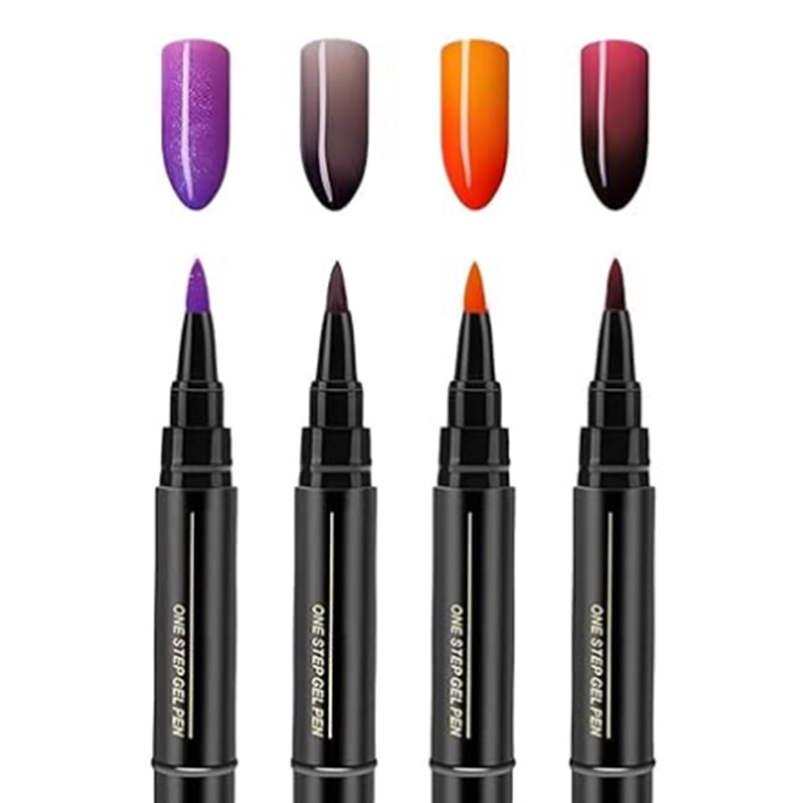 Costeam 4 Piece Nail Gel Pen Set for Professional Nail Art，Compact Nail ...