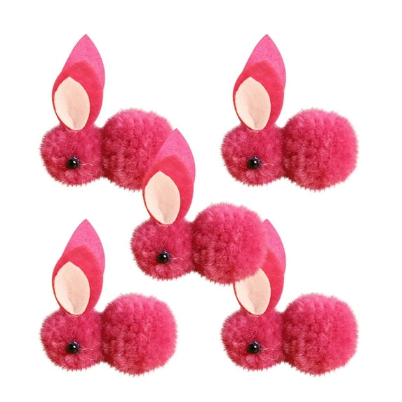 Costeam 5 Piece Mini Plush Easter Bunny Set，Cute Stuffed Rabbit ...