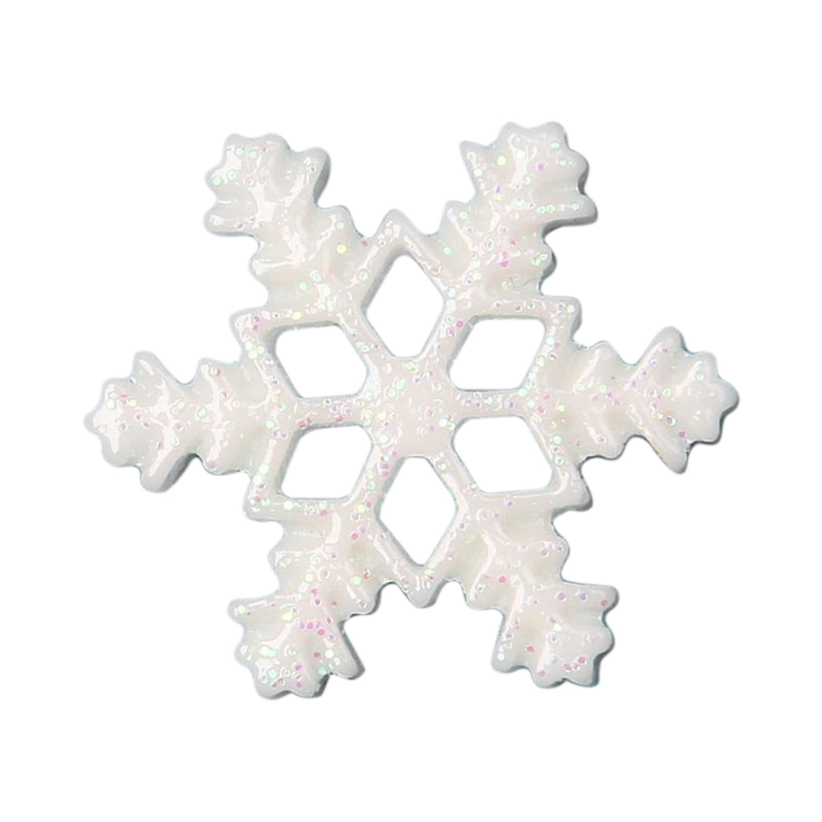 Costeam 50 Snowflake Handicrafts 3 Sizes Of Resin Snowflakes Christmas ...