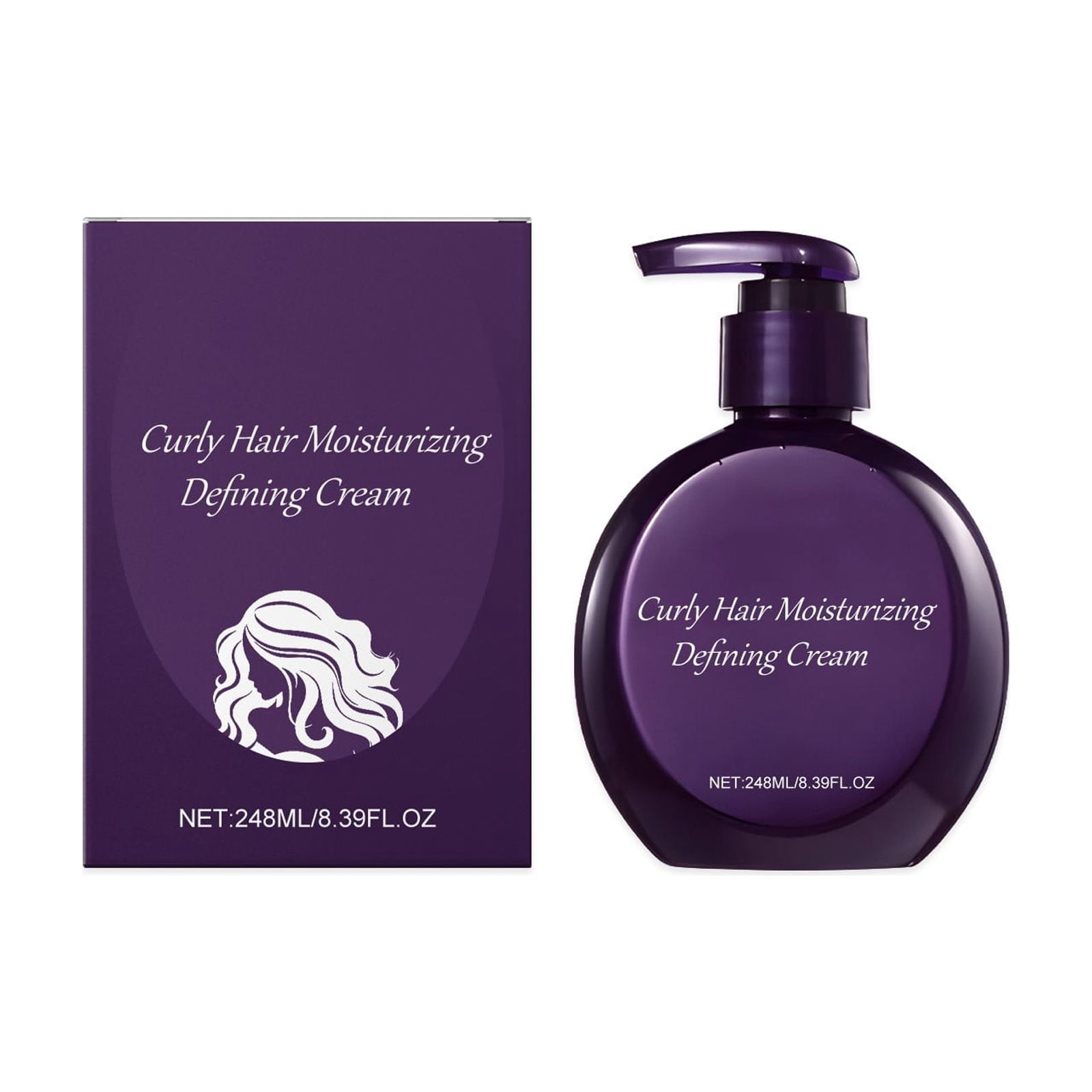 Costeam 8.75 Oz Curly Hair Moisturizing Styling Cream，Long Lasting Hold ...